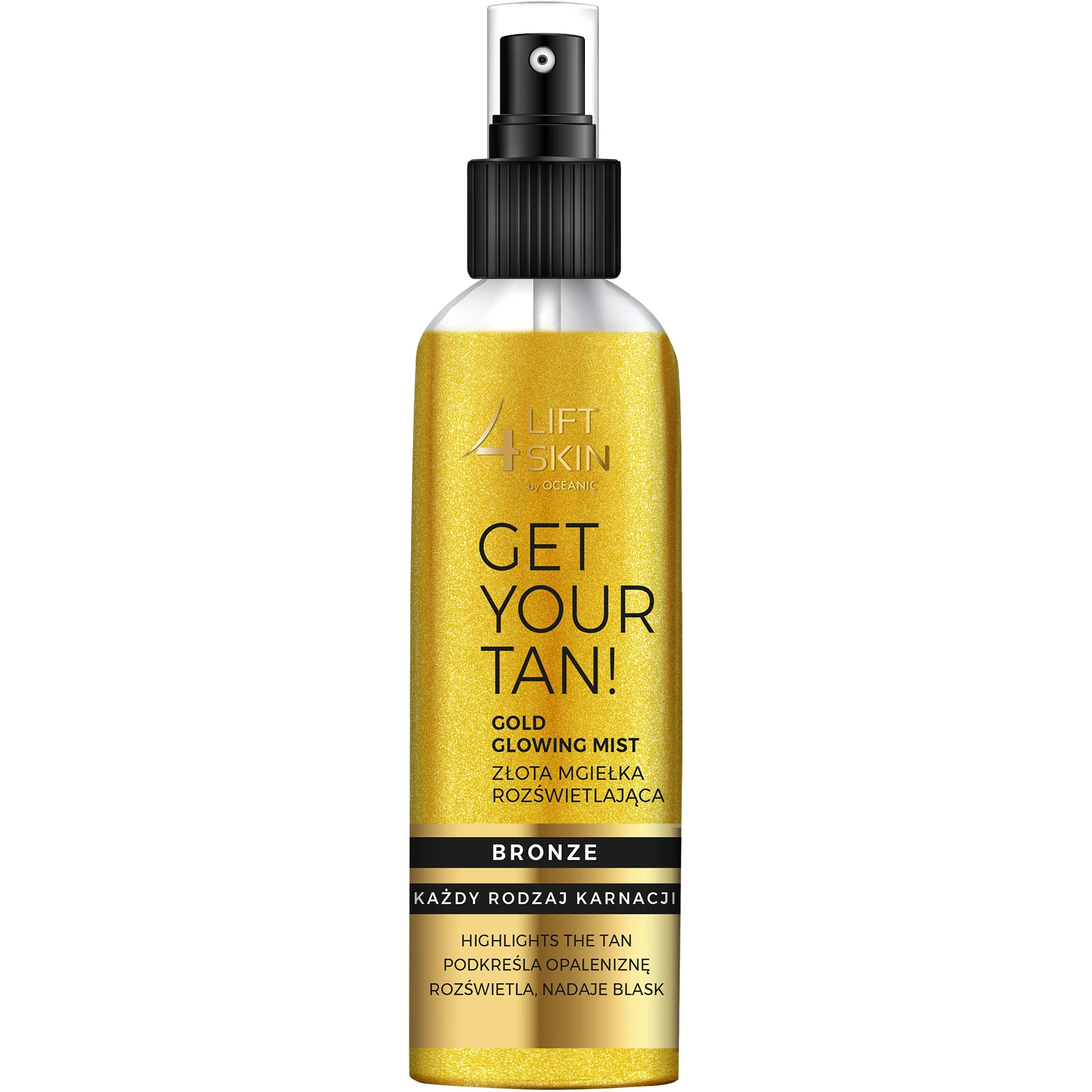Lift4Skin Get Your Tan Gold Glowing Mist 150 ml Mgiełka do ciała | Aelia Lift4Skin Get Your Tan Gold Glowing Mist 150 ml Mgiełka do ciała | Aelia
